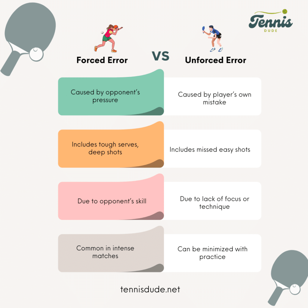 5 Tips on How to Avoid Unforced Error in Tennis
